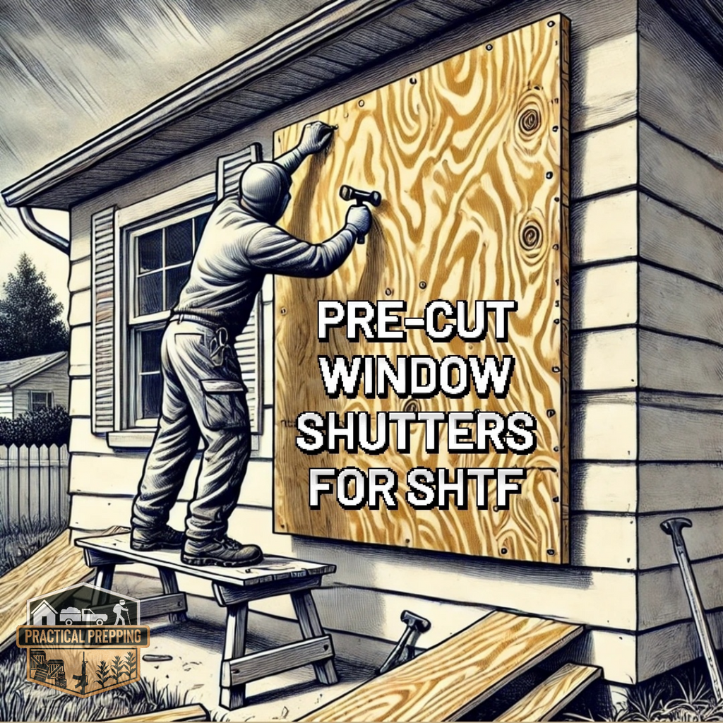 Window Defense - Precut Plywood Window Shutters for SHTF & Storms ...