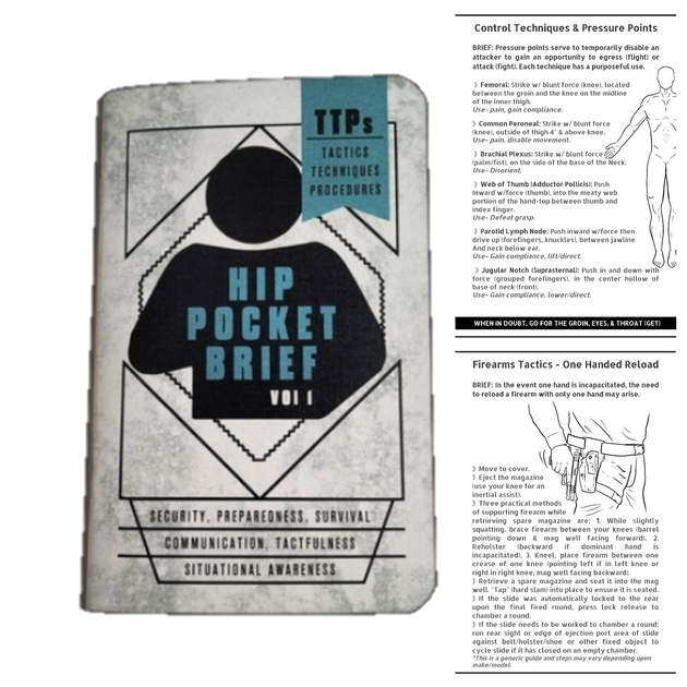 Hip Pocket Brief Volume 1 - Tactics, Techniques, and Procedures for the ...