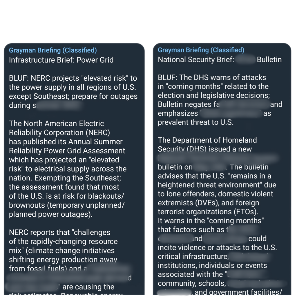 Grayman Briefing Classified Subscription - Intel and Situational ...