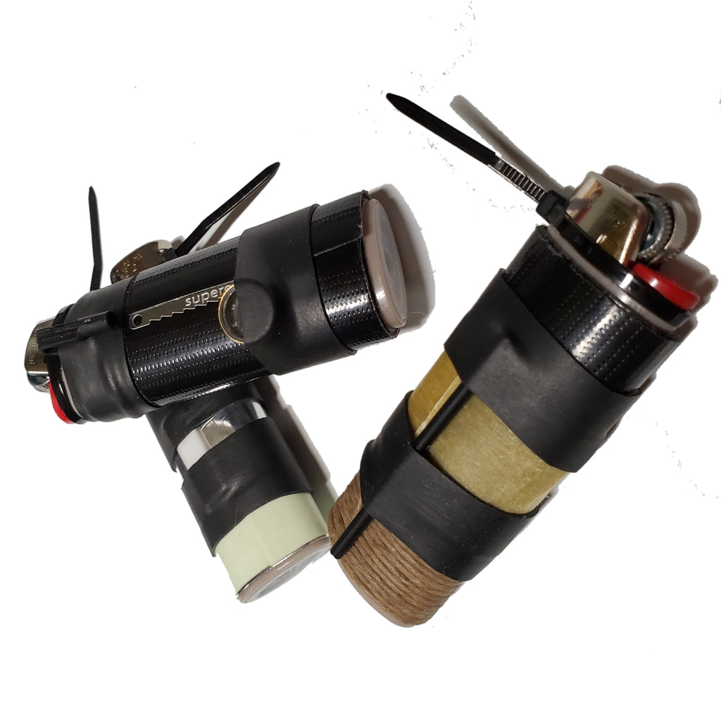Survival Kit Lighter - Fire Starter outfitted with supplies ...