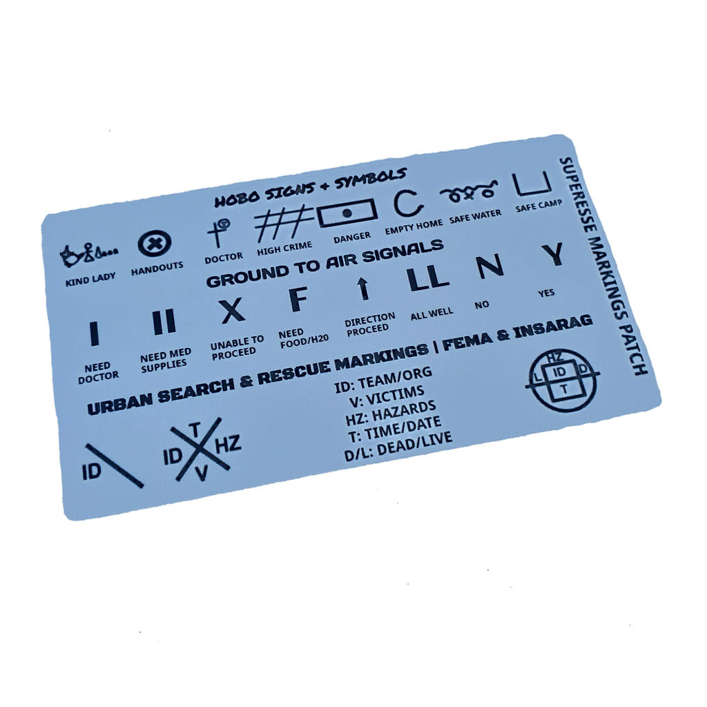 Markings and Signals Decal - Hobo Symbols, Ground to Air Signals ...
