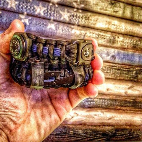 First Responder Strap - Police LEO rescue paracord bracelet ...