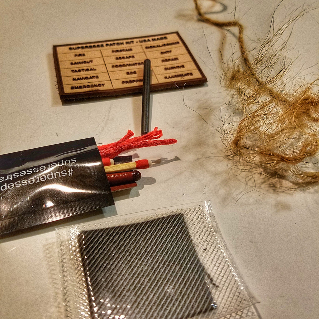 Fire Patch Kit: fire crafting supplies and tinder – Superesse Straps LLC
