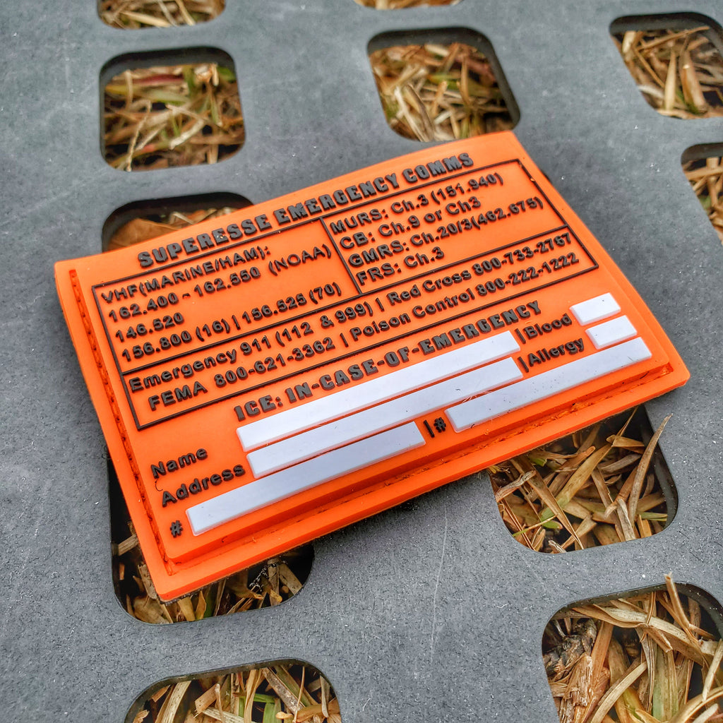 Storage Pocket Patch: Emergency Comms with Radio Frequency/Channel and ...