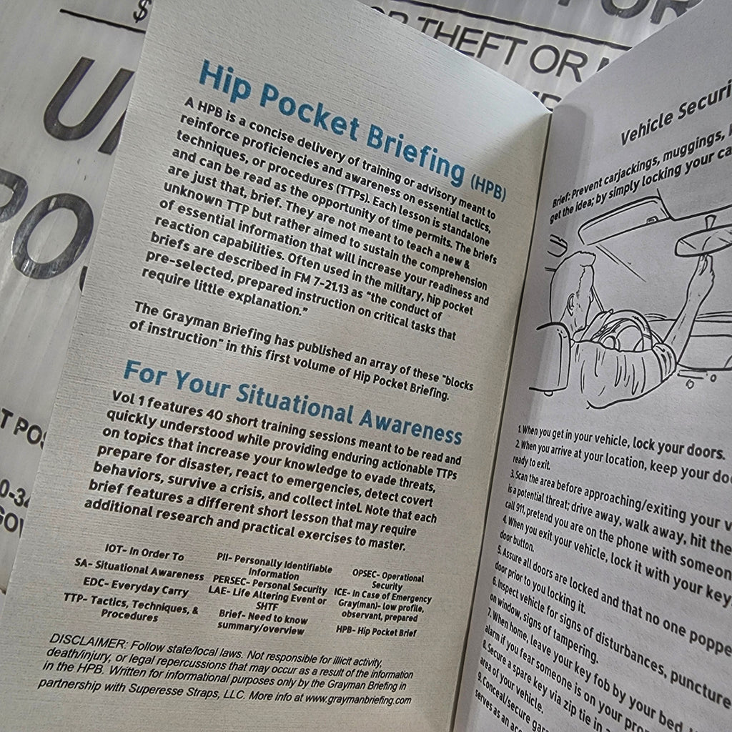 Hip Pocket Brief Volume 1 - Tactics, Techniques, and Procedures for the ...