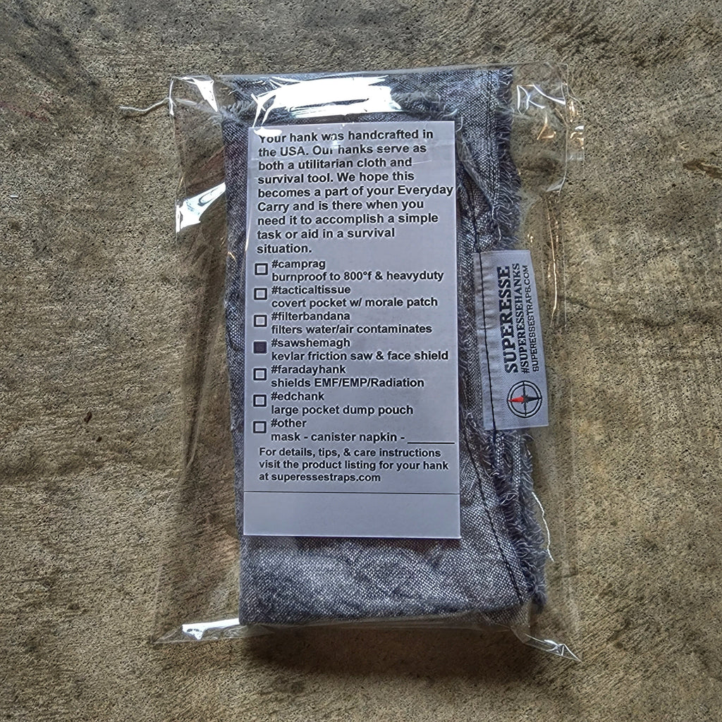 Saw Shemagh: Firestarter sewn button, built-in Kevlar Utility Saw, Fire ...