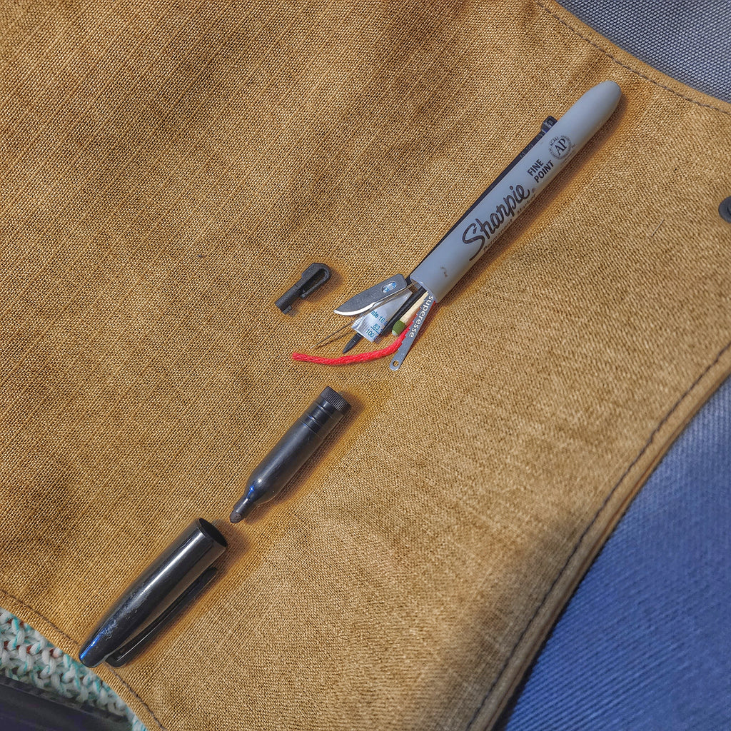 EDC Cache Markers - Hollow Sharpie with internal stash of survival ...