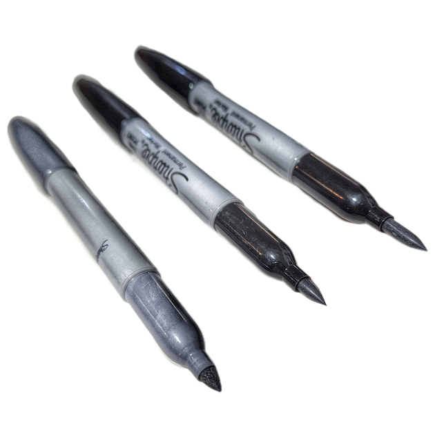 EDC Puncture Markers - Self Defense Marker and Grayman Sharpie ...