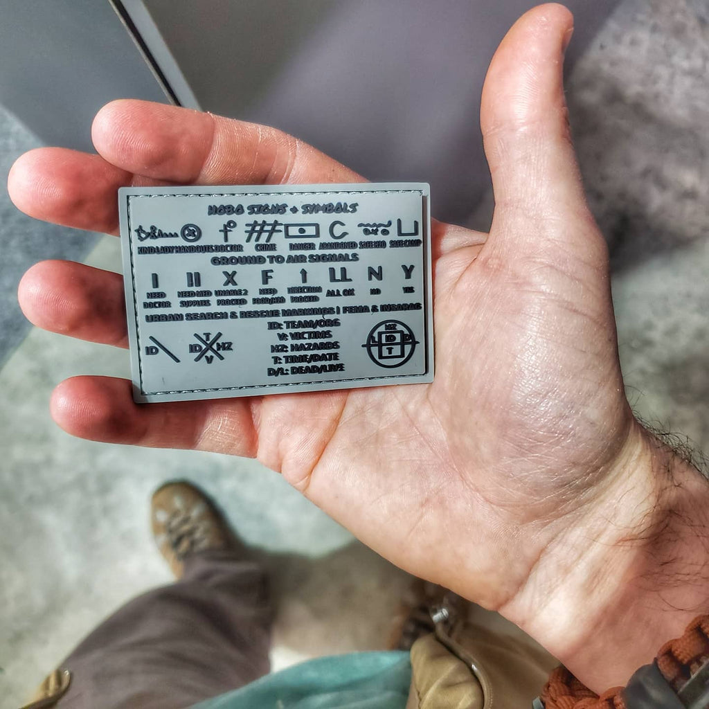 Storage Pocket Patch: Hobo Symbols, Ground to Air Signals, Search and ...