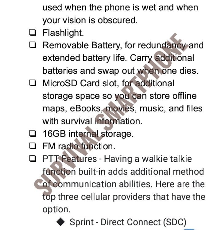 Survival Smartphone - Viable Operations of a Mobile Phone [PDF ...