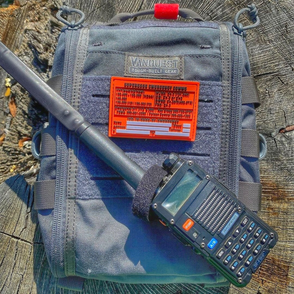 Storage Pocket Patch: Emergency Comms with Radio Frequency/Channel and ...